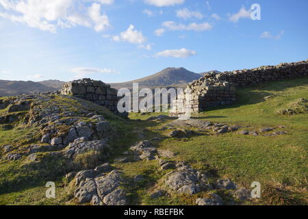 The remote remains of Hardknott Roman Fort, Hardknott Pass, Eskdale ...