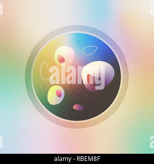 Petri dish, illustration Stock Photo - Alamy