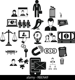 Coherence icons set, simple style Stock Vector Image & Art - Alamy