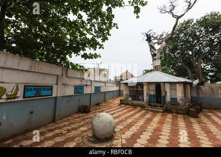 Royal Python Temple (Temple des pythons) in Ouidah, Benin, Africa Stock ...