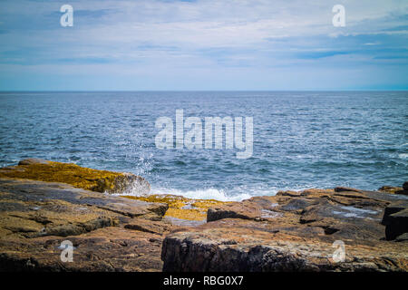 Schoodic Point, Schoodic Peninsula, Acadia National Park, Maine, USA ...