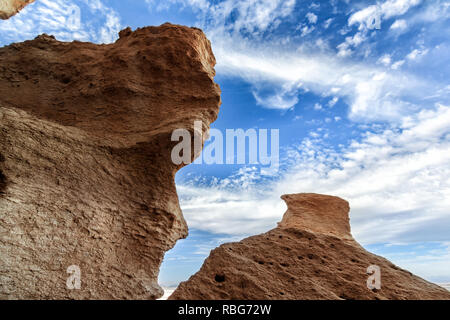 Cliffs near the shores of Lake Urmia, West Azerbaijan province, Iran ...