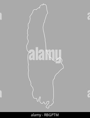 Map of Lake Ammersee Stock Photo - Alamy