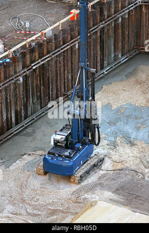 Basement excavation, pit excavation Stock Photo - Alamy