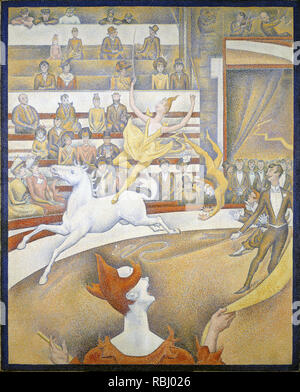 The Circus, Cirque, by Georges Seurat, 1891, Musee D'Orsay, Paris Stock ...