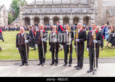 Mace bearers (the chief is the Bedelis) leading the procession for St ...