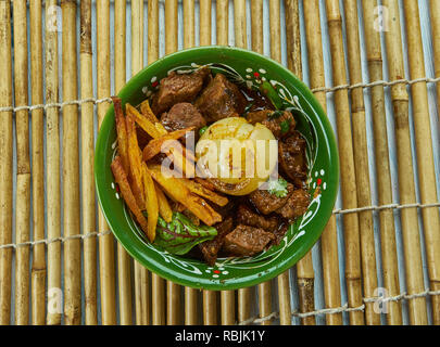 Sali Boti - Parsi Meat Dish, mutton curry with prominent flavours of ...