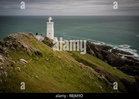 Jagged Cliffs and Start Point Lighthouse on the South West Coastal Path ...