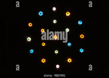 Ceiling at Bayt Al-Suhaymi, being a very abstract and beautiful ...