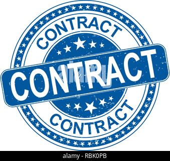 Under contract grunge rubber stamp on white background, vector Stock ...
