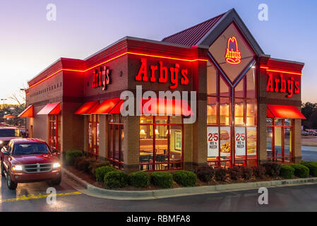 An Arby's fast food restaurant in Tokyo, Japan in 1987. (© Richard B ...