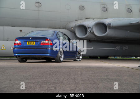 E46 shape BMW 320d 3 Series German saloon car Stock Photo - Alamy