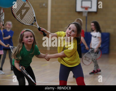 Primary three pupils Holly Anderson (right) with Emily Sorbie with ...