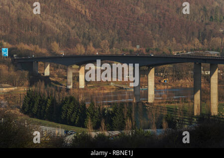 Friarton bridge, at Perth, is a major element of the motorway network ...