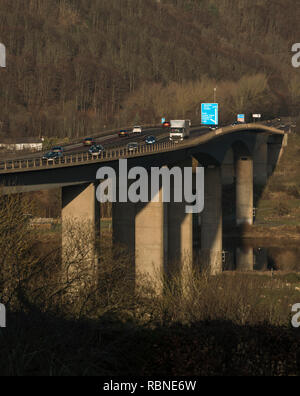 Friarton bridge, at Perth, is a major element of the motorway network ...