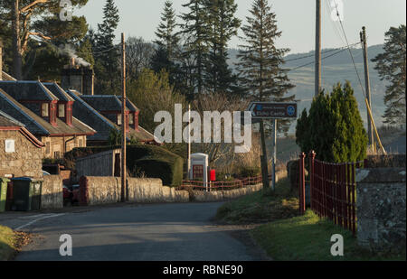 Scotland, Perth and Kinross, Rhynd, Rare K3 listed phone box in garden ...