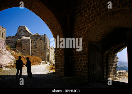 Chapel, The Margat castle of the crusaders, entrance gate. Marqab ...
