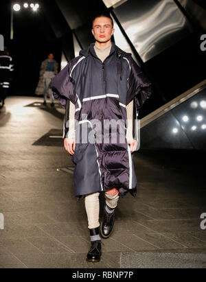 Fashion catwalk presentation at London Fashion Week Mens Autumn Winter ...
