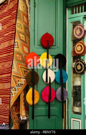 Hand made traditional Tunisian felt hats in layers for sale for ...