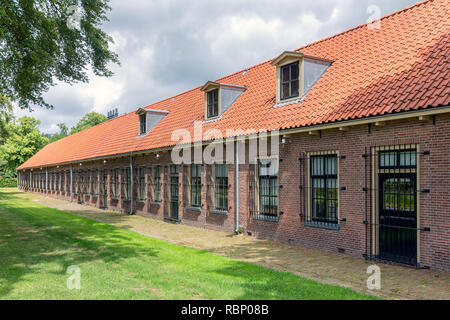Houses former Dutch prison. The camp is now a museum Stock Photo - Alamy