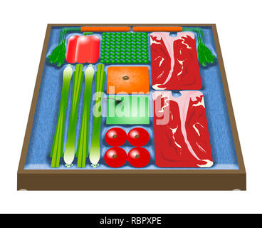 Here is an illustration of pre-packaged cook at home meal kits that are ...