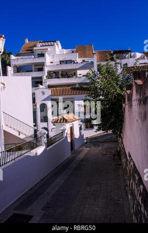 Street. A small traditional Spanish street. Benahavis village, Costa ...