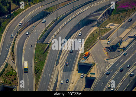 Freeways intersection at Vitacura district in Santiago de Chile Stock ...