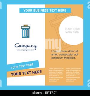 Waste recycling brochure template. Trash sorting. Flyer, booklet ...