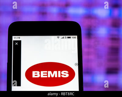 Bemis Manufacturing Company logo seen displayed on smart phone Stock ...
