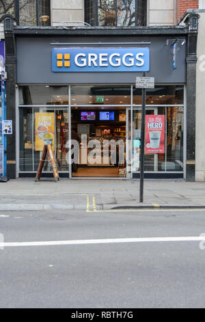 Greggs, The Strand, London, WC2, England, UK Stock Photo - Alamy
