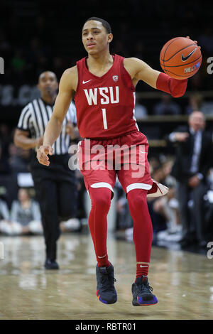 Washington State guard Jervae Robinson (1) in the first half of an NCAA ...