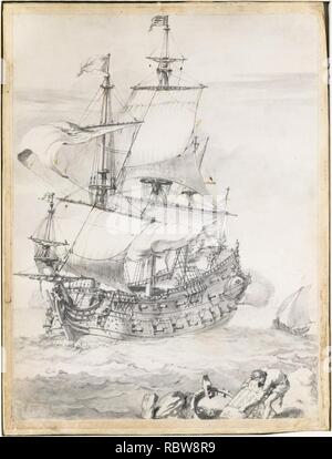 339658 A Frigate at Sea Stock Photo - Alamy