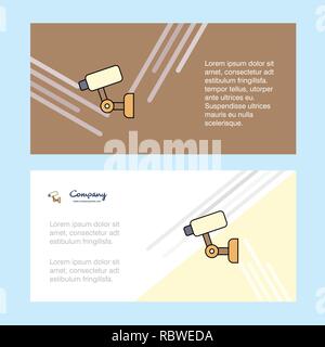 Cctv abstract corporate business banner template, horizontal ...