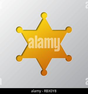 Sheriff star icon Stock Vector Image & Art - Alamy