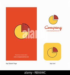Pie chart Company Logo App Icon and Splash Page Design. Creative ...