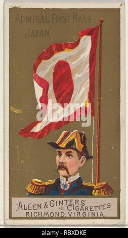 Admiral First Rank, Japan, from the Naval Flags series (N17) for Allen ...