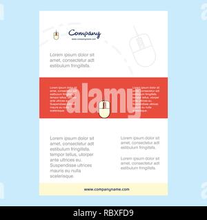 Template layout for Mouse comany profile ,annual report, presentations ...