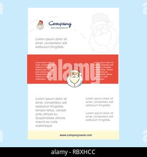 Template layout for Santa clause comany profile ,annual report ...