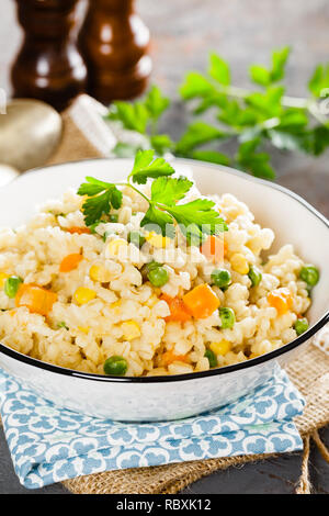 boiled bulgur - wheat Stock Photo - Alamy