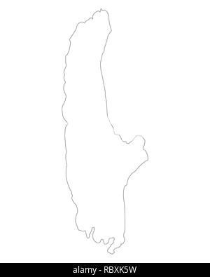 Map of Lake Ammersee Stock Photo - Alamy