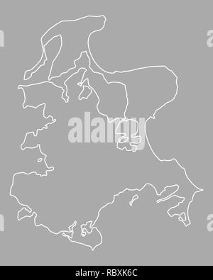 Map of Ruegen Stock Photo - Alamy