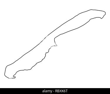 Map of Vlieland Stock Photo - Alamy