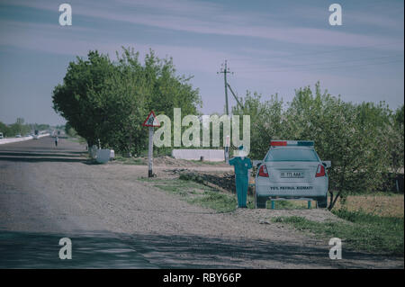 Policeman, Bukhara, Uzbekistan Stock Photo - Alamy