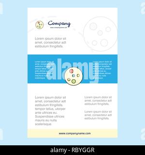 Bacteriology brochure template. Lab research, microbiology Flyer ...
