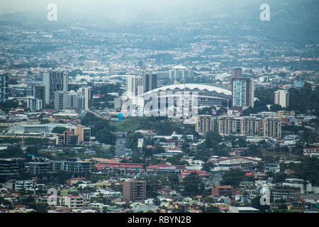 A landscape photograph of downtown San Jose, the capitol of Costa Rica ...