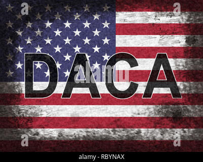Daca Kids Dreamer Legislation Flag For Us Immigration. Passport For ...