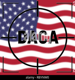 Daca Kids Dreamer Legislation Flag For Us Immigration. Passport For ...