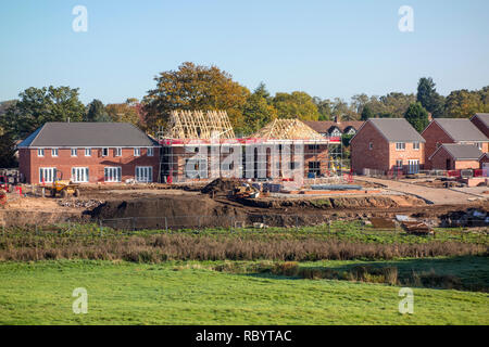 New build housing development, Somerford, Congleton, Cheshire, UK Stock ...