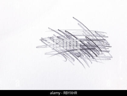 multiple linear pencil scratches on blank paper surface Stock Photo - Alamy