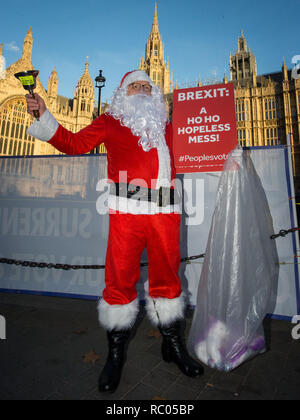 Anti-Brexit Father Christmas, Westminster, London Credit: Finnbarr ...